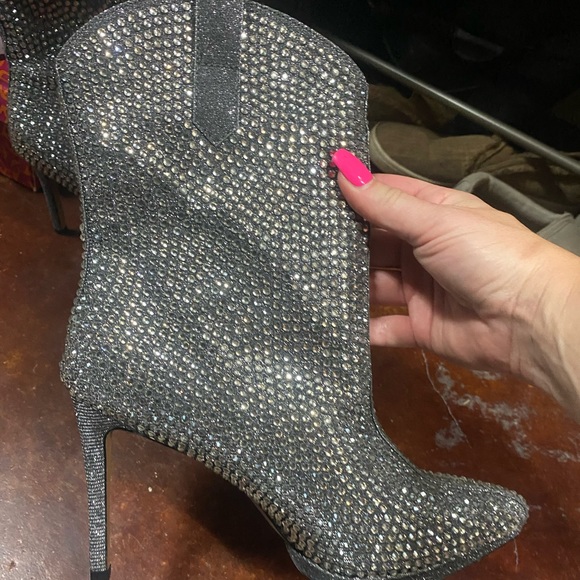 Shoes | Jessica Simpson Rhinestone Booties | Poshmark